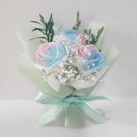 China Soap flower red rose bouquet for girlfriend on Qixi Valentine's Day Birthday gift car bouquet for sale