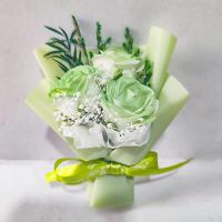 China Soap flower red rose bouquet for girlfriend on Qixi Valentine's Day Birthday gift car bouquet for sale