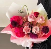 China Candy Glass Waterproof Floral Flower Packaging Paper for sale
