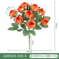 China Wedding simulation, small roses, simulated flowers, fake flowers, oversized wedding photography, flower bouquets, home desktop decoration props for sale
