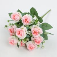 China Wedding simulation, small roses, simulated flowers, fake flowers, oversized wedding photography, flower bouquets, home desktop decoration props for sale