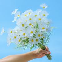China Chamomile simulation, small daisy, fake flower, living room decoration, dining table, fake flower decoration, flower arrangement, ornaments, photography props for sale