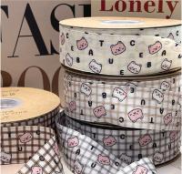 China 4.0cm Cute Cartoon Anime Printed Ribbon Gift Box Packaging Bow DIY Children's Cake Decorative ribbon for sale