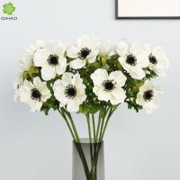 China Simulation of 3 Sunflower Flowers Home Single Branch Silver Lotus Flower Wedding Decoration Simulation Sunflower Ornament for sale