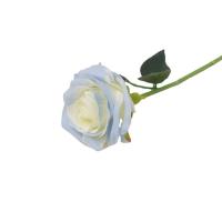 China Ice blue rose simulation flower vase, living room decoration, bouquet arrangement, rose simulation flower bouquet, high-end simulation flower for sale