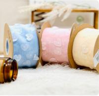 China Heavy Industry Peach Heart Embroidery Snow Yarn Bouquet Packaging Macaron Ribbon Flower Shop Cake Shop Handmade DIY Materials for sale
