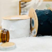 China Heavy Industry Peach Heart Embroidery Snow Yarn Bouquet Packaging Macaron Ribbon Flower Shop Cake Shop Handmade DIY Materials for sale