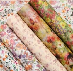 China Spring flower series snow pear paper waterproof floral flower wrapping paper for sale