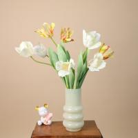 China Realistic Handmade Tulip Simulation Flower Bonsai for Home Decoration and Wedding Photography Props in Multiple Colors for sale