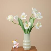 China Realistic Handmade Tulip Simulation Flower Bonsai for Home Decoration and Wedding Photography Props in Multiple Colors for sale