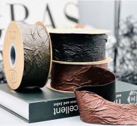 China Autumn and Winter Maillard Silk Ribbon Flower Gift Cake DIY Handmade Baking Packaging Ribbon in Chocolate/Customized Color for sale