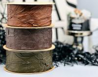 China Autumn and Winter Maillard Silk Ribbon Flower Gift Cake DIY Handmade Baking Packaging Ribbon in Chocolate/Customized Color for sale