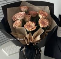 China 57*57cm Milk and Cotton Lined Florist Wrapping Paper Ideal for Flower Packaging for sale