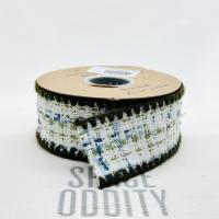 China Polyester Classic Small Fragrant Shell Pattern Hairy Edge Belt Double Sided Silk Belt Ideal for Clothing Accessories for sale