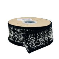 China Polyester Classic Small Fragrant Shell Pattern Hairy Edge Belt Double Sided Silk Belt Ideal for Clothing Accessories for sale