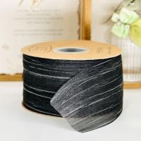 China 7cm/100m Customized Woven Belt in Korean Style with Two-Color Flash Vertical Wrinkled Snow Gauze Design for sale