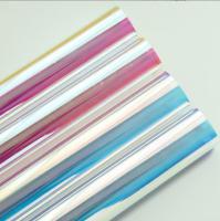 China Florist Wrapping Laser Transparent Rainbow Inner Lining Paper for Iridescent Film Bouquet Packing Shipping Time 30-45Days for sale