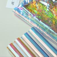 China Florist Wrapping Laser Transparent Rainbow Inner Lining Paper for Iridescent Film Bouquet Packing Shipping Time 30-45Days for sale