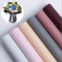 China Classic ins Korean-style simple solid-color Ouya wrapping paper, matte waterproof matte, high-end, light luxury bouquet paper for sale