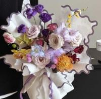 China 57*57cm Wave Wind Flower Paper Waterproof Floral Flower Packaging Paper Shipping Time 30-45 Days for sale