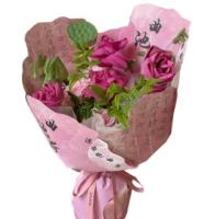 China Gradient Lotus Ink Chinese Style Cowhide Flower Packaging Paper for Bouquet Packing Paper for sale