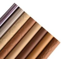 China Autumn and winter coffee color embossed floral flower wrapping paper for sale