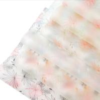 China Crystal rose OPP flower wrapping paper, cellophane transparent printed floral art bouquet, flower wrapping paper for sale