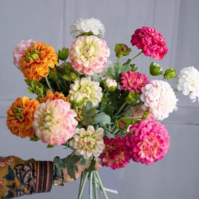 China Photography Props Decoration Handmade Silk Hibiscus Flower for Hand Feel Moisturizing for sale