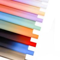 China Fashionable 57*57cm Waterproof Gradual Color Floral Flower Packaging Paper for Packaging Needs for sale
