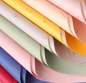 China 57*57cm Sweetheart Waterproof Floral Flower Wrapping Paper for Shipping Time 30-45Days for sale