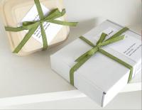 China 1cm Green Ribbon English Letter DIY Material Packaging Flower Ribbon Decorative Gift Box Handmade for sale