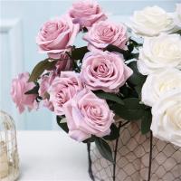 China 10 French style simulated rose bouquets, wedding decoration flowers, home decorations, simulated rose bouquets for sale