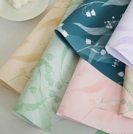 China Blue Bellflower Waterproof Floral Flower Packaging Paper for sale