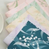 China Blue Bellflower Waterproof Floral Flower Packaging Paper for sale