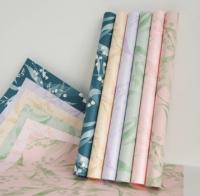 China Blue Bellflower Waterproof Floral Flower Packaging Paper for sale