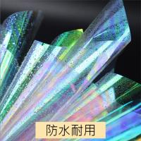 China Wholesale waterproof rainbow film, transparent glass paper, flower paper, laser paper, flower bouquet packaging paper materials for sale