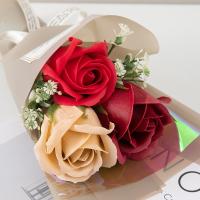 China Artificial rose bouquets, soap flowers, artificial flowers, graduation season souvenirs, gift boxes, cross-border wholesale for festivals for sale
