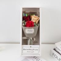 China Artificial rose bouquets, soap flowers, artificial flowers, graduation season souvenirs, gift boxes, cross-border wholesale for festivals for sale