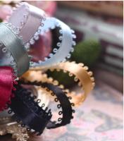 China Wedding Shiny Polyester Ribbon Korean Imported Double Ear Edge Woven Bow for Clothing and Gift Wrapping for sale