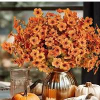 China Outdoor festival decorations, autumn plants, artificial eucalyptus leaves, eucalyptus violets, daisies, decorate the courtyard for sale
