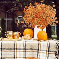 China Outdoor festival decorations, autumn plants, artificial eucalyptus leaves, eucalyptus violets, daisies, decorate the courtyard for sale