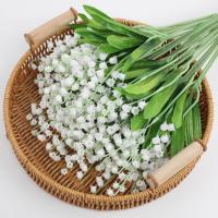 China Simulated green plants, lily of the valley, wedding bouquet, home decoration, flower supplies, white high-end decoration, wedding decoration for sale