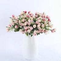 China DIY artificial rose flower buds for home wedding decoration and fake bouquets for sale