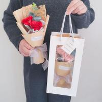 China Artificial rose single bar soap bouquet, carnation everlasting flower, festival gift decoration for sale
