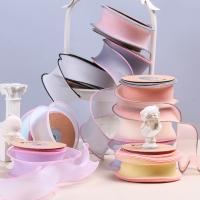 China Versatile Usage Colorful Edge Chiffon Transparent Woven Ribbon for Hair Accessories for sale