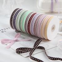 China DIY Crafts Essential Dark Blue Checkered Webbing Handmade Bow Hair Clip Accessories Clothing Shoes Hats Flower Bouquets Packaging Ribbons for sale