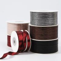 China Gold and Silver Striped Hot Stamping Ribbon for DIY Headwear Hair Clips Clothing and Gift Boxes Perfect for Any Occasion for sale