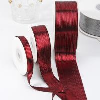 China Gold and Silver Striped Hot Stamping Ribbon for DIY Headwear Hair Clips Clothing and Gift Boxes Perfect for Any Occasion for sale