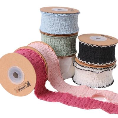 China High Tenacity Lace and Woven Tape The Perfect Combination for DIY Bow Making 2.5cm Widt for sale