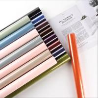 China Jelly film series waterproof wrapping paper for flower bouquets, candy wrapping paper, and ins solid-color gift wrapping paper for sale